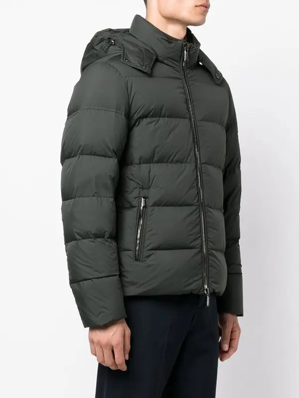 MOORER Quilted-finish Puffer Jacket - Green