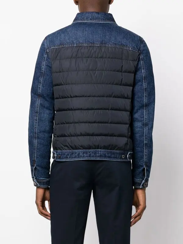 MOORER Contrast Denim Jacket