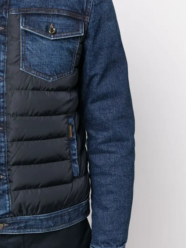 MOORER Contrast Denim Jacket
