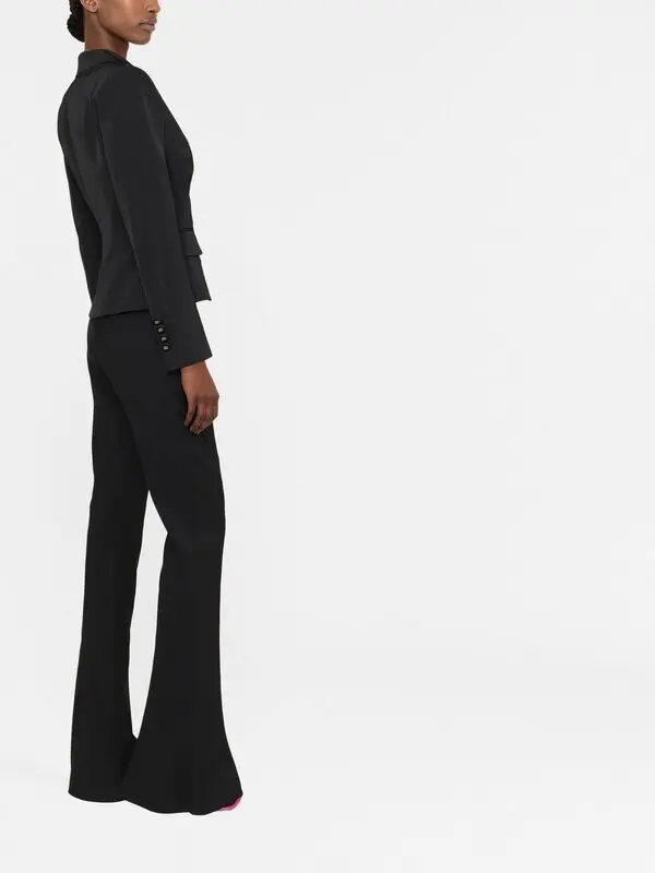 Dolce & Gabbana Logo-plaque Button-fastening Blazer - Black