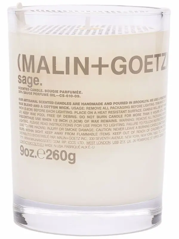 MALIN+GOETZ Sage Glass Candle - White