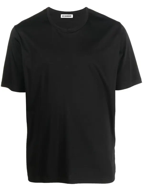 JIL SANDER Short-sleeve Cotton T-shirt - Black