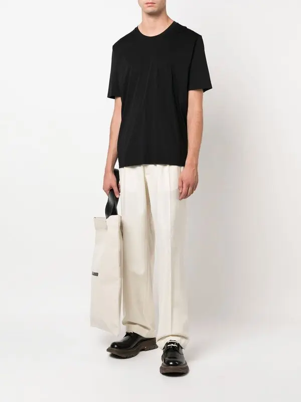 JIL SANDER Short-sleeve Cotton T-shirt - Black