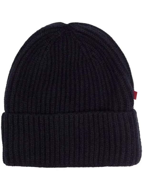 Bally Ribbed-knit Cashmere Beanie - Blue