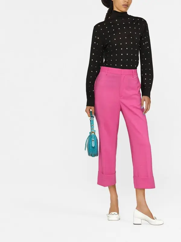 Dsquared2 Cropped Tailored Trousers - Pink