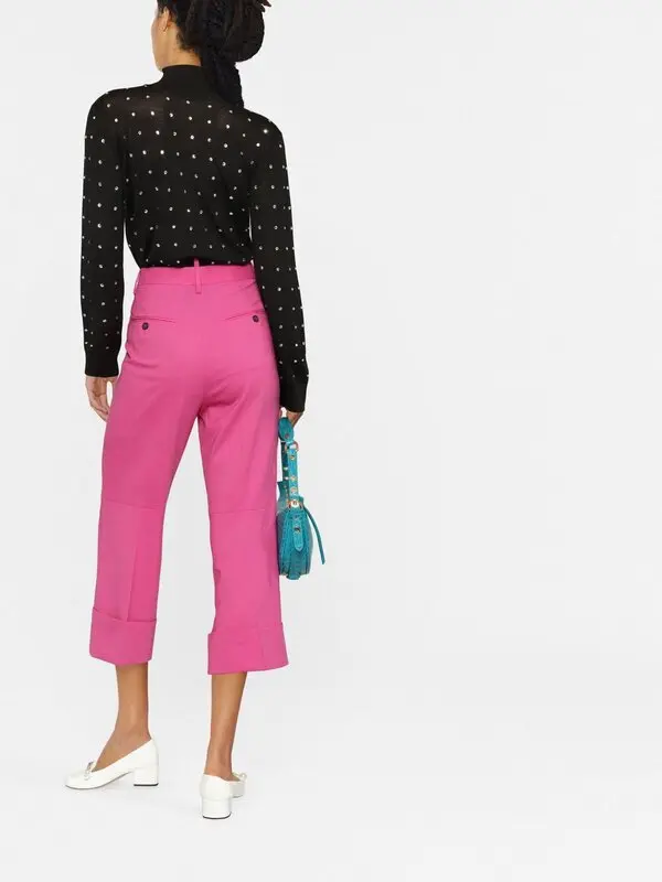Dsquared2 Cropped Tailored Trousers - Pink