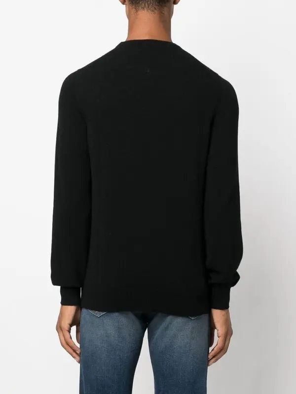 Fedeli Crew-neck Pullover - Black