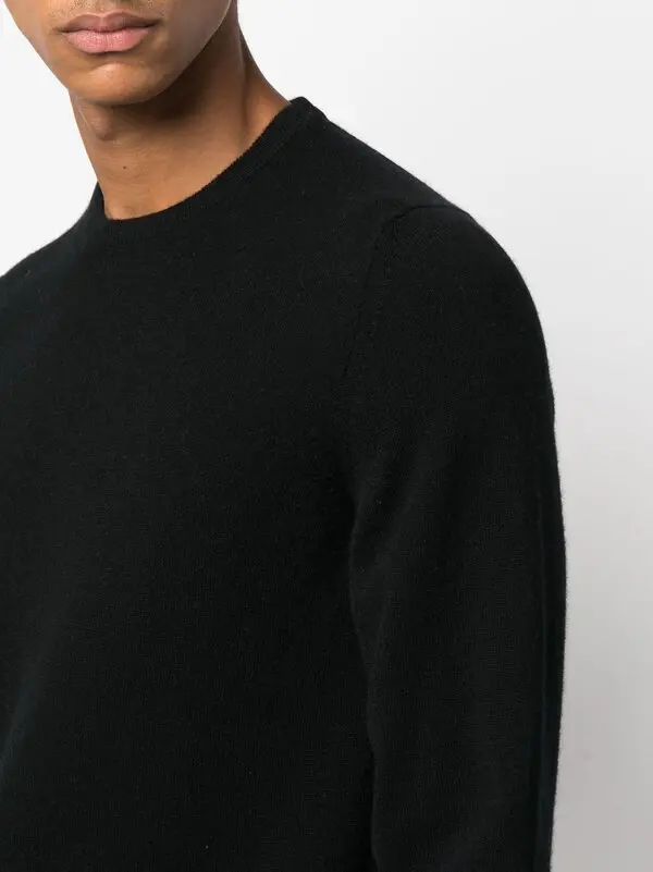 Fedeli Crew-neck Pullover - Black
