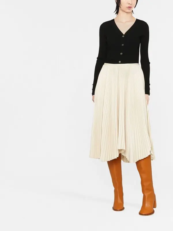 Michael Kors Logo Debossed Cardigan - Black