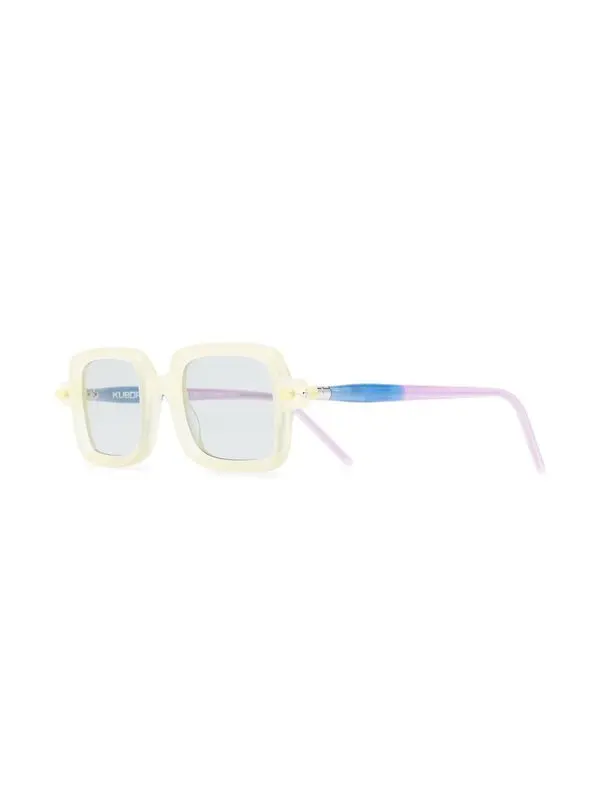 KUBORAUM P2 Square-frame Sunglasses - Yellow
