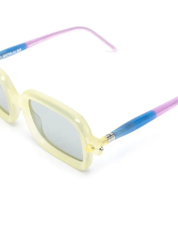 KUBORAUM P2 Square-frame Sunglasses - Yellow