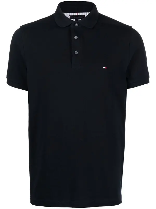 Tommy Hilfiger Embroidered-logo Polo Shirt - Blue