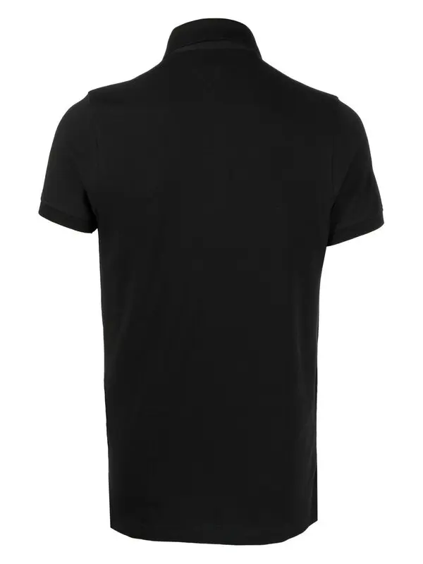 Tommy Hilfiger Embroidered-logo Polo Shirt - Black