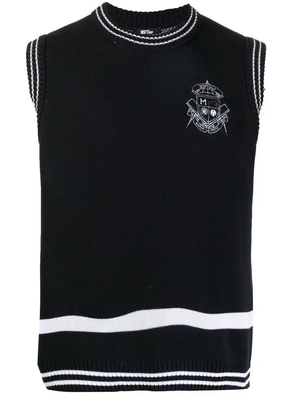 MSFTS Intarsia-knit Logo Vest