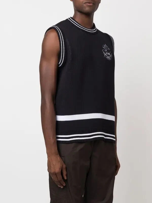 MSFTS Intarsia-knit Logo Vest