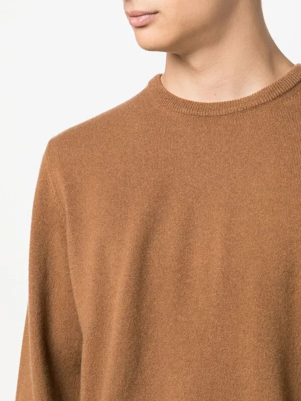 Zegna Crew-neck Cashmere Jumper - Brown