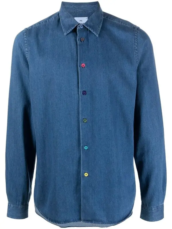 Paul Smith Long-sleeve Organic Denim Shirt