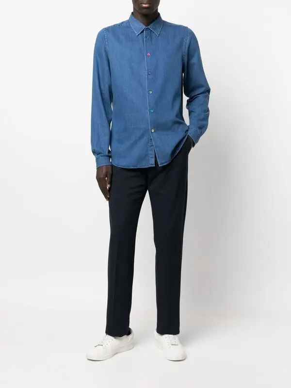 Paul Smith Long-sleeve Organic Denim Shirt