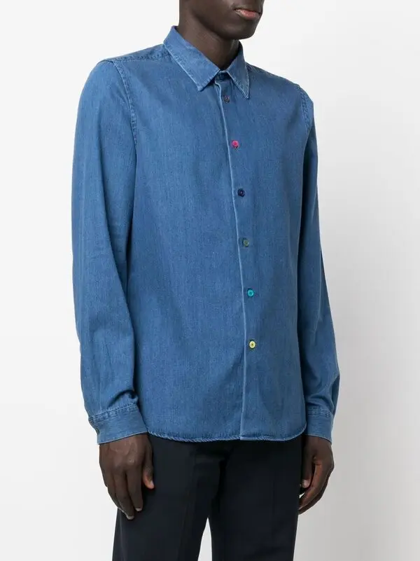 Paul Smith Long-sleeve Organic Denim Shirt