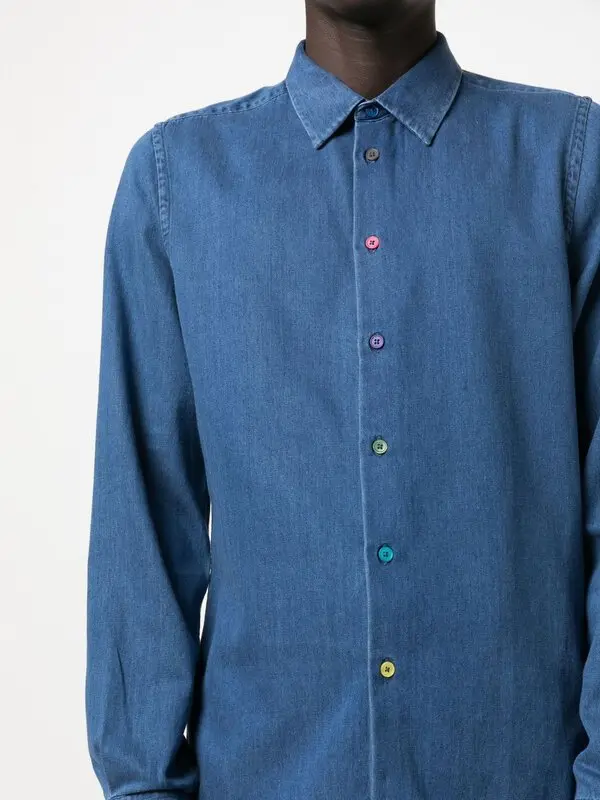 Paul Smith Long-sleeve Organic Denim Shirt