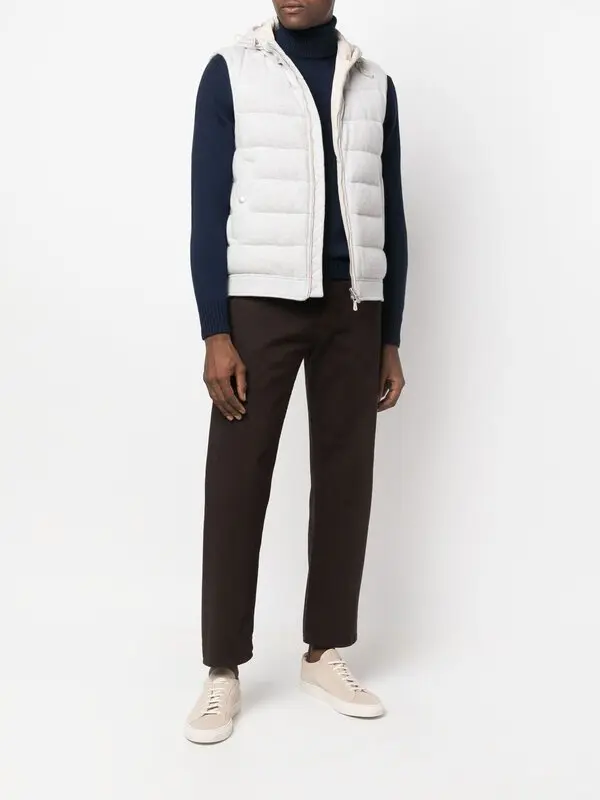 BALLANTYNE Roll-neck Wool Jumper - Blue