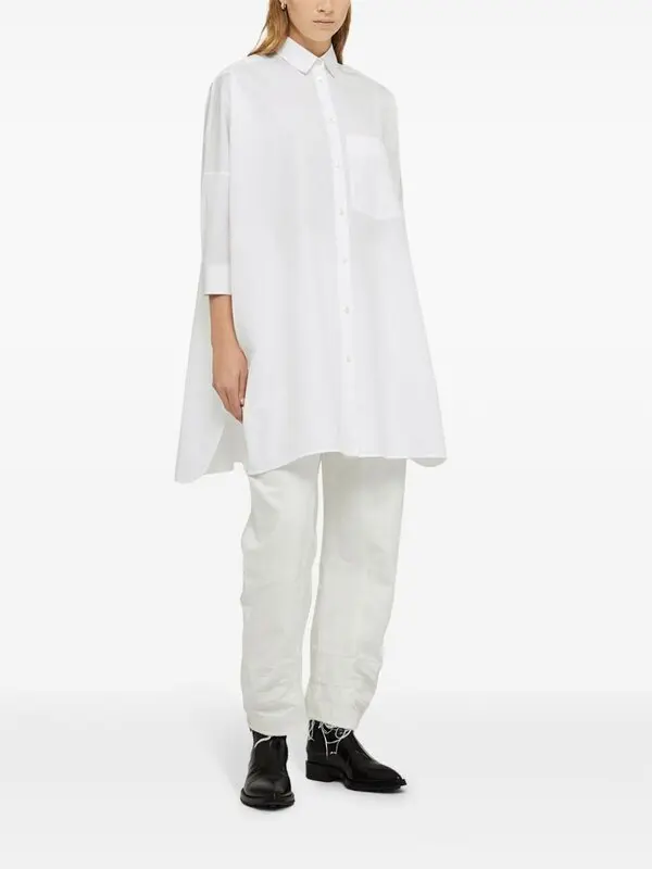 JIL SANDER A-line Shirt Dress - White