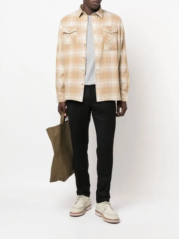 Woolrich Check-pattern Button-up Shirt - Yellow
