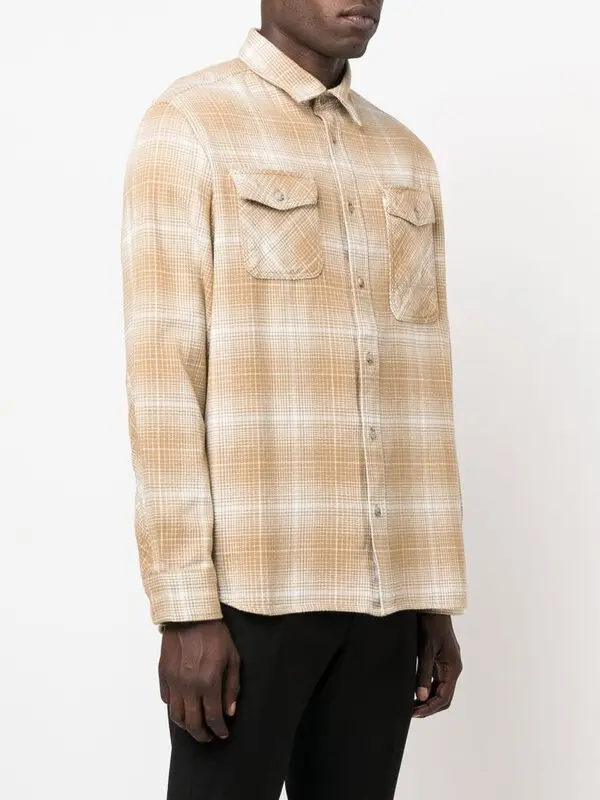 Woolrich Check-pattern Button-up Shirt - Yellow