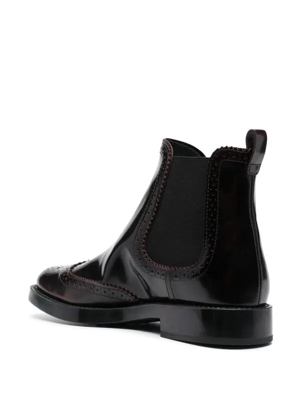 TOD'S Brogue-detail Chelsea Boots