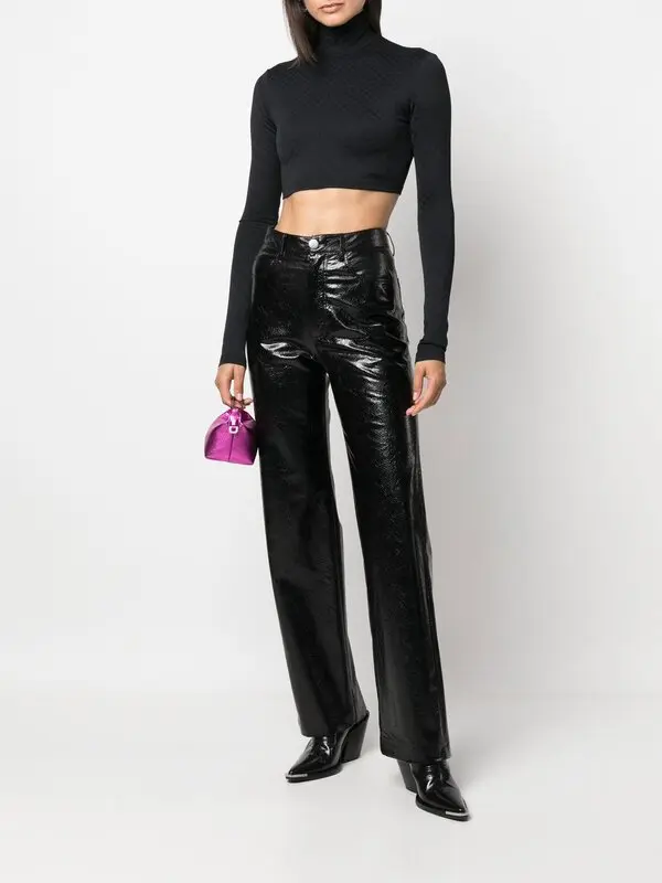 AMBUSH Funnel-neck Long-sleeve Top - Black