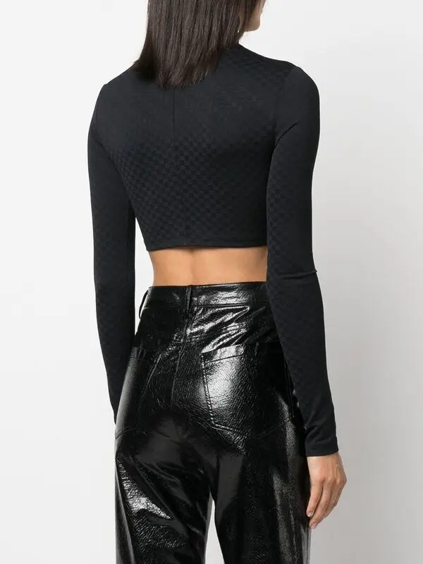 AMBUSH Funnel-neck Long-sleeve Top - Black