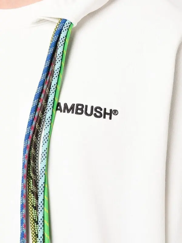 AMBUSH Multi-cord Long-sleeve Hoodie - White