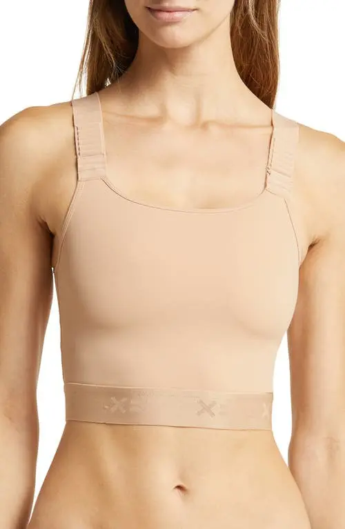 TOMBOYX Adjustable Compression Crop Top - Chai