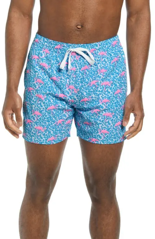 CHUBBIES Classic Lined 5.5-inch Swim Trunks - Bright Blue - Solid