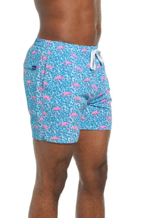 CHUBBIES Classic Lined 5.5-inch Swim Trunks - Bright Blue - Solid