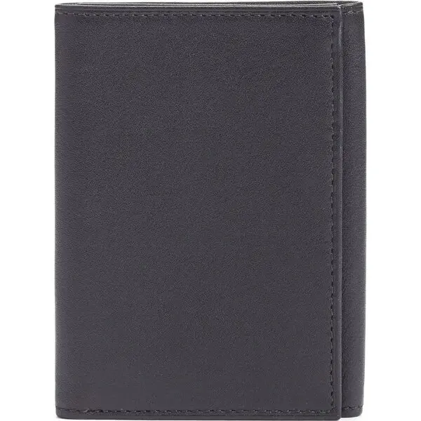 Bosca Leather Trifold Wallet - Black
