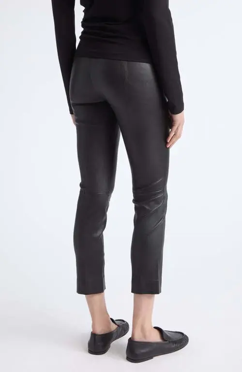 Vince Leather Cropped Leggings
