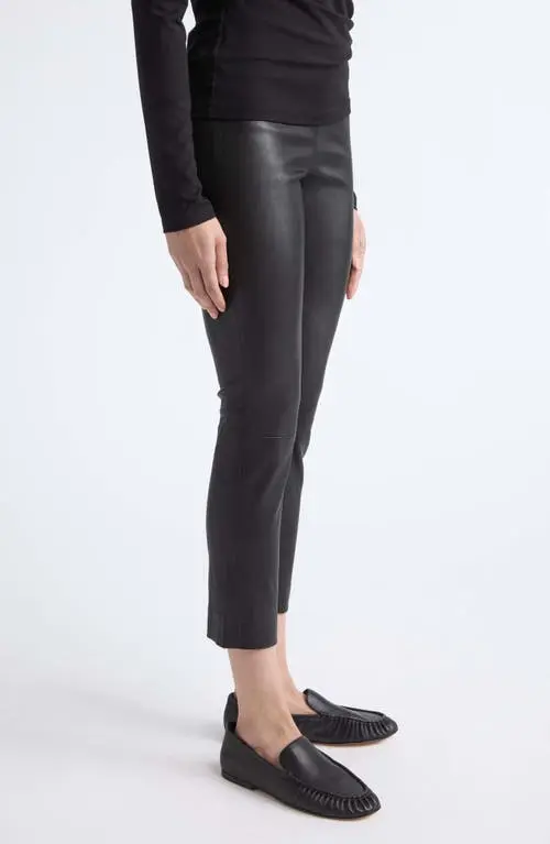 Vince Leather Cropped Leggings