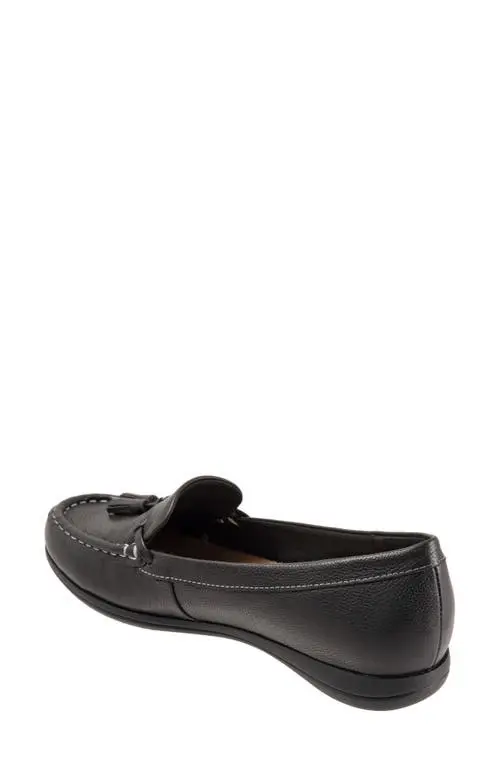 Trotters Dawson Tassel Loafer - Black Leather