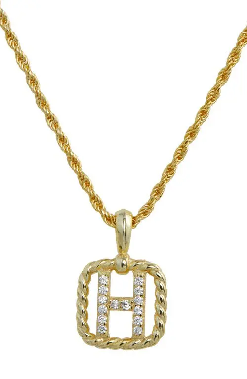 SAVVY CIE JEWELS Initial Pendant Necklace - Yellow-h