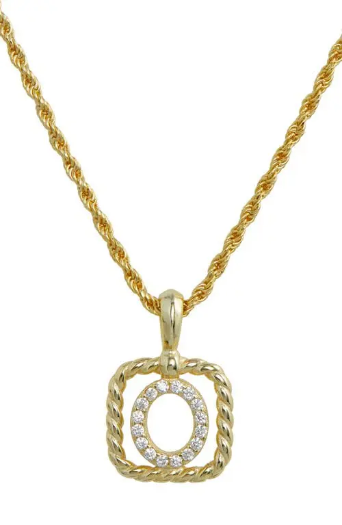 SAVVY CIE JEWELS Initial Pendant Necklace - Yellow-o