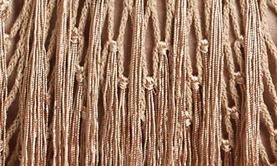 PETIT KOURAJ Mini Fringe Top Handle Bag