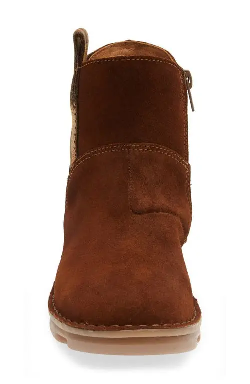 ON FOOT Silken Waterproof Suede Bootie - Tan
