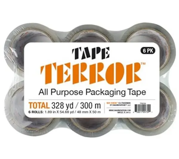 TAPE TERROR 6-pack All-purpose Packing Tape