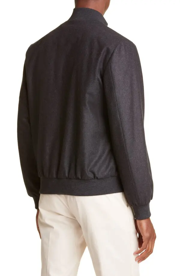 Boglioli Virgin Wool Bomber Jacket