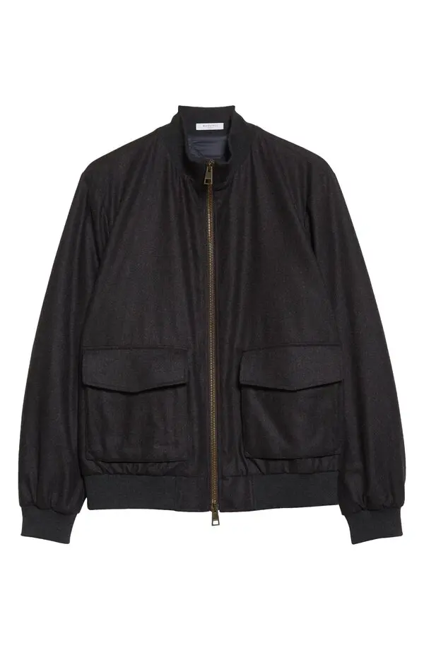 Boglioli Virgin Wool Bomber Jacket