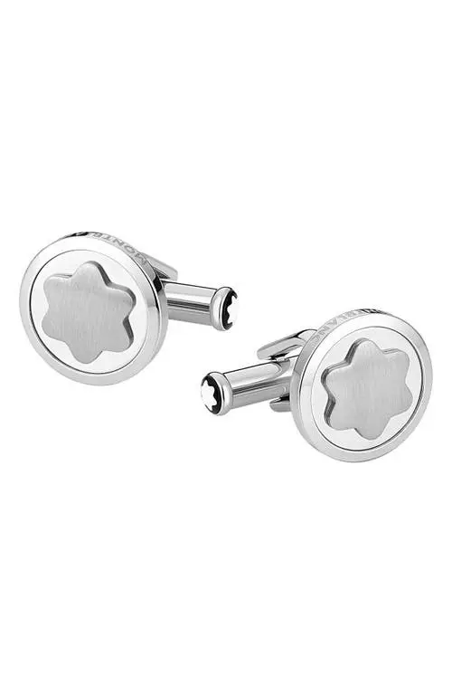 Montblanc Logo Star Cuff Links - Steel