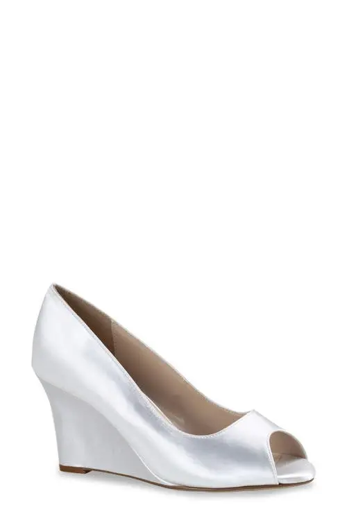 TOUCH UPS Nicole Peep Toe Wedge Pump