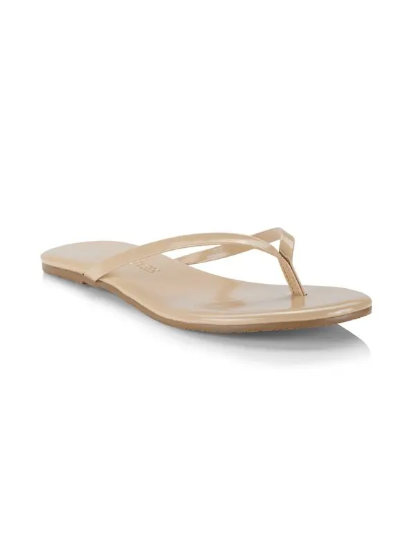 Tkees Foundations Gloss Patent Leather Flip Flops - Sunkissed