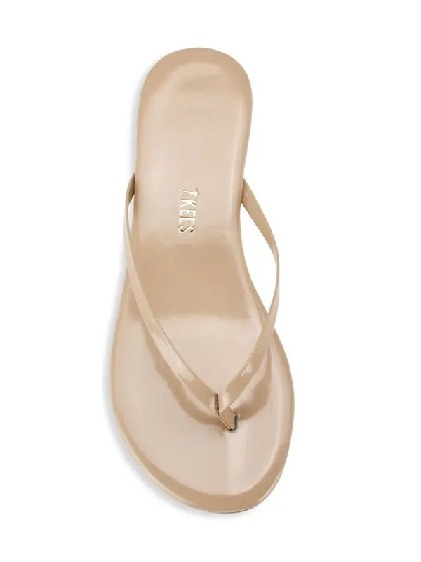 Tkees Foundations Gloss Patent Leather Flip Flops - Sunkissed